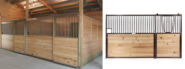 Low Front Custom Horse Stables Panel 3m * 3m * 2.2m Thick Bamboo Board
