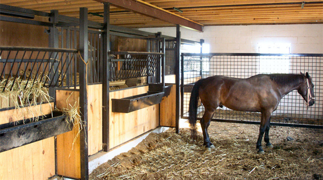 Indoor Prefab Horse Stall Panels Durable Solid Welded One Piece Frame