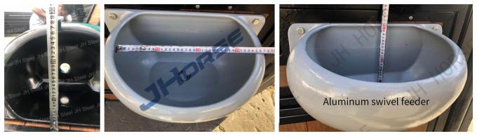 Sliding Door And Swivel Feeder Priefert Horse Stall Front Custom Size