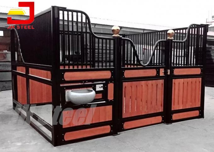 Indoor 50mm Square Frame Bamboo Horse Stable Partitions Anti Rust