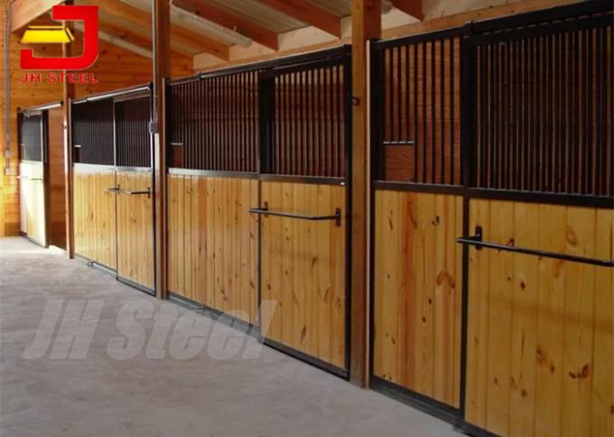 Eco Friendly Carbonized Bamboo Board 2.2m Mesh Horse Stall Fronts