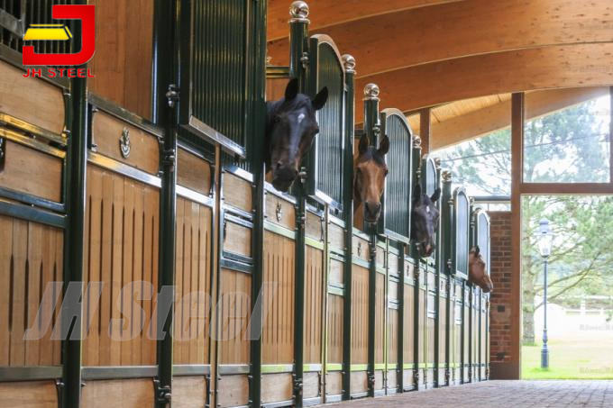 Classic Free Standing Powder Coated Horse Stall Partitions With Swing ...