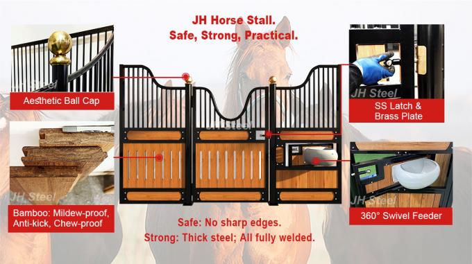 Luxury Sliding Doors European Horse Stall Fronts Stable