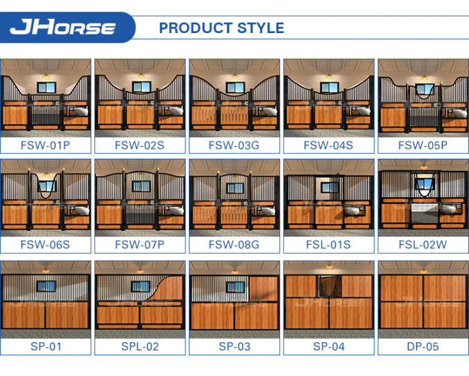 Full Bamboo Wood Horse Stable Partitions Side Back Panels