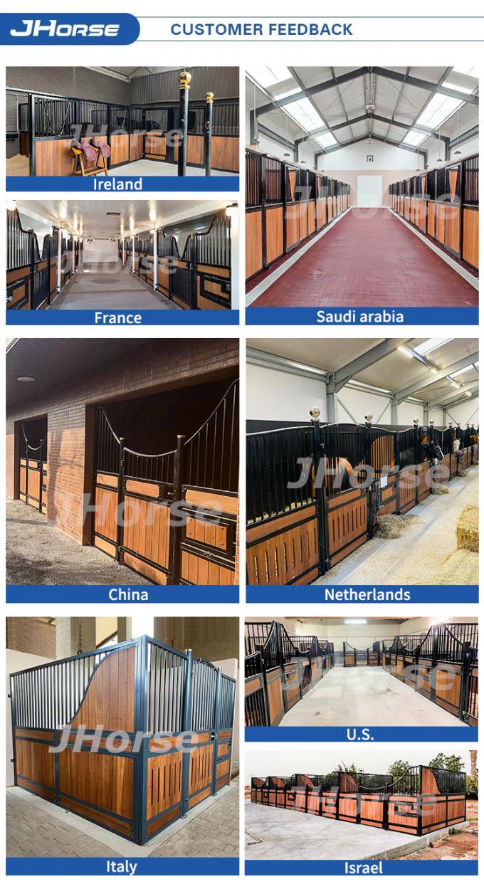 V Yoke Window Sliding Door 14ft Horse Stall Fronts Infilled Bamboo