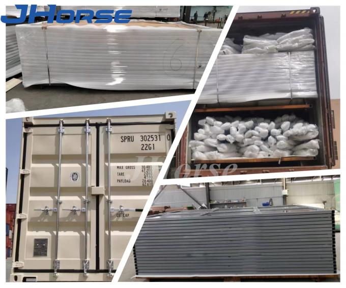 Pine Filling Metal Stall Fronts Powder Coated