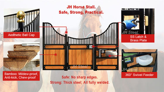 Easy Equipped Galvanized Horse Stable Fronts Fence Panel 10ft