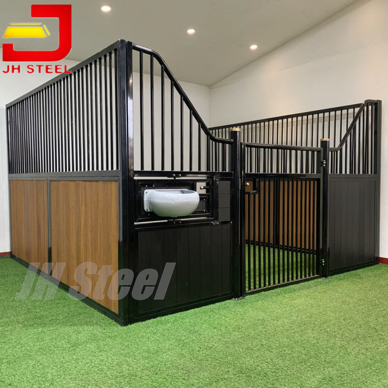 Design 3.6x2.2m European Style Horse Stalls Bamboo Full Stable With ...