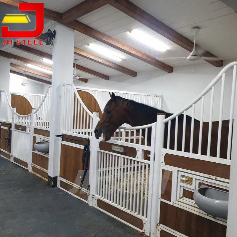 10FT Steel Real Bamboo Transportable Horse Stables Customizable