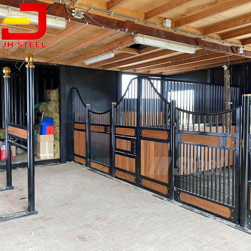American Carbonized Bamboo Wood Horse Stall Panels To Build 3.8m