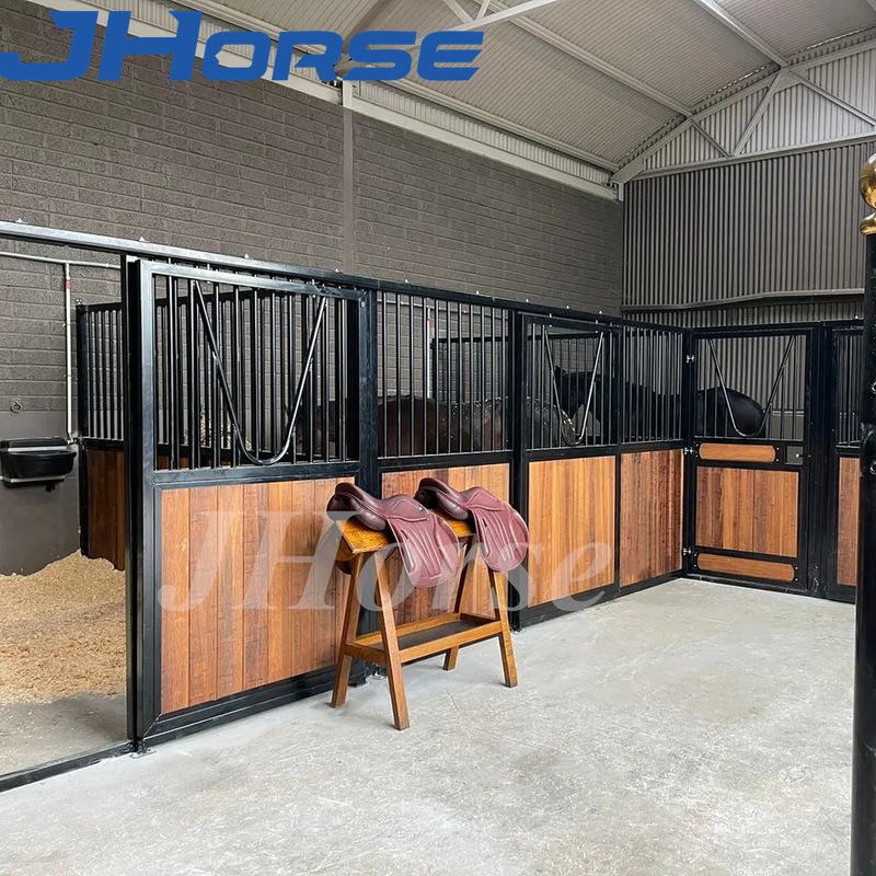 Powder Coated European Horse Stalls with Sliding Doors