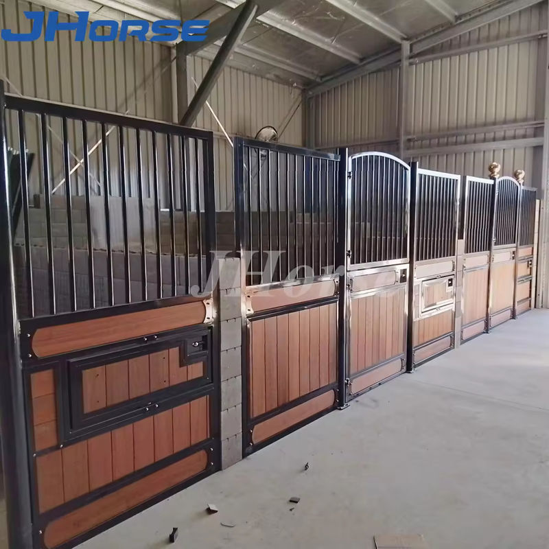 Secure Easy Install Free Standing Horse Stall Panels Bamboo Wood ...