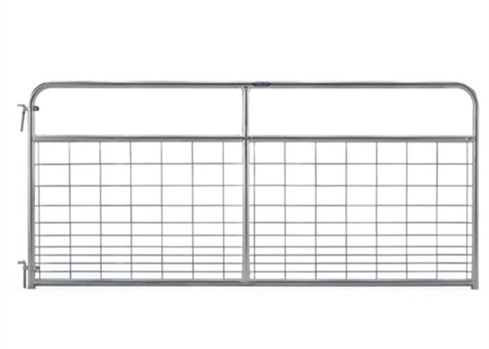 Power Coating Steel Farm Gates 3.0mm - 5.0mm Wire Diameter 25NB Pipe Frame