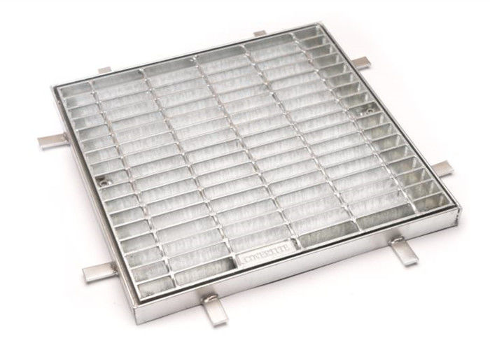 CE Standard Galvanized Steel Drain Grate , Smooth Surface Driveway ...