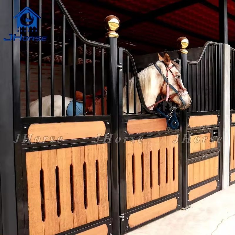 Custom Swing Door Horse Barn Panels - Steel Frame Stable Fronts