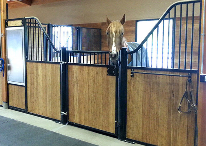 Classic Free Standing Powder Coated Horse Stall Partitions With Swing ...