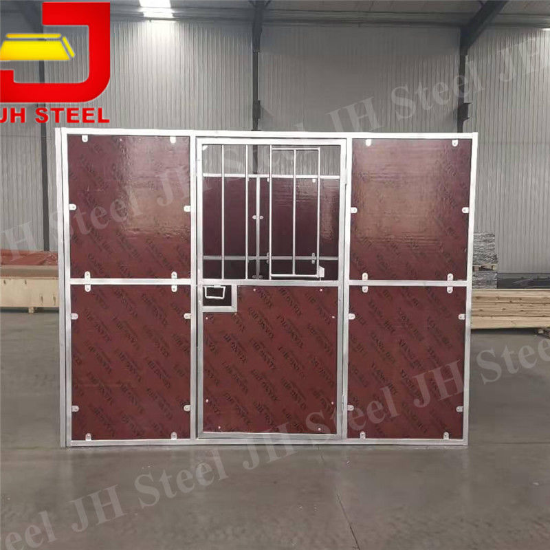 Metal Steel Frame Portable Temporary Horse Stalls Easy To Install Hdpe