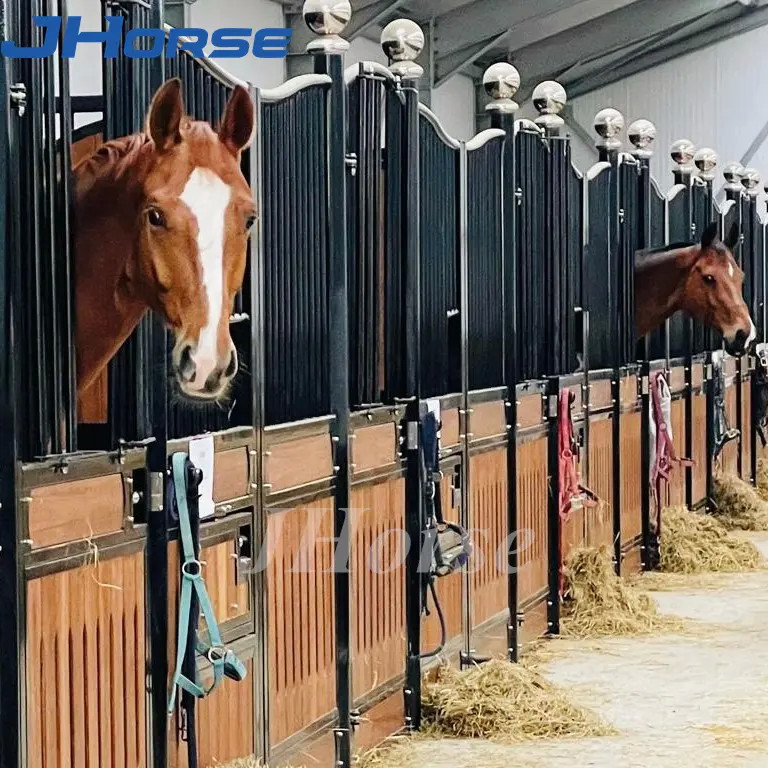 Custom European Horse Stalls – Galvanized Steel Barns 2.2m Height