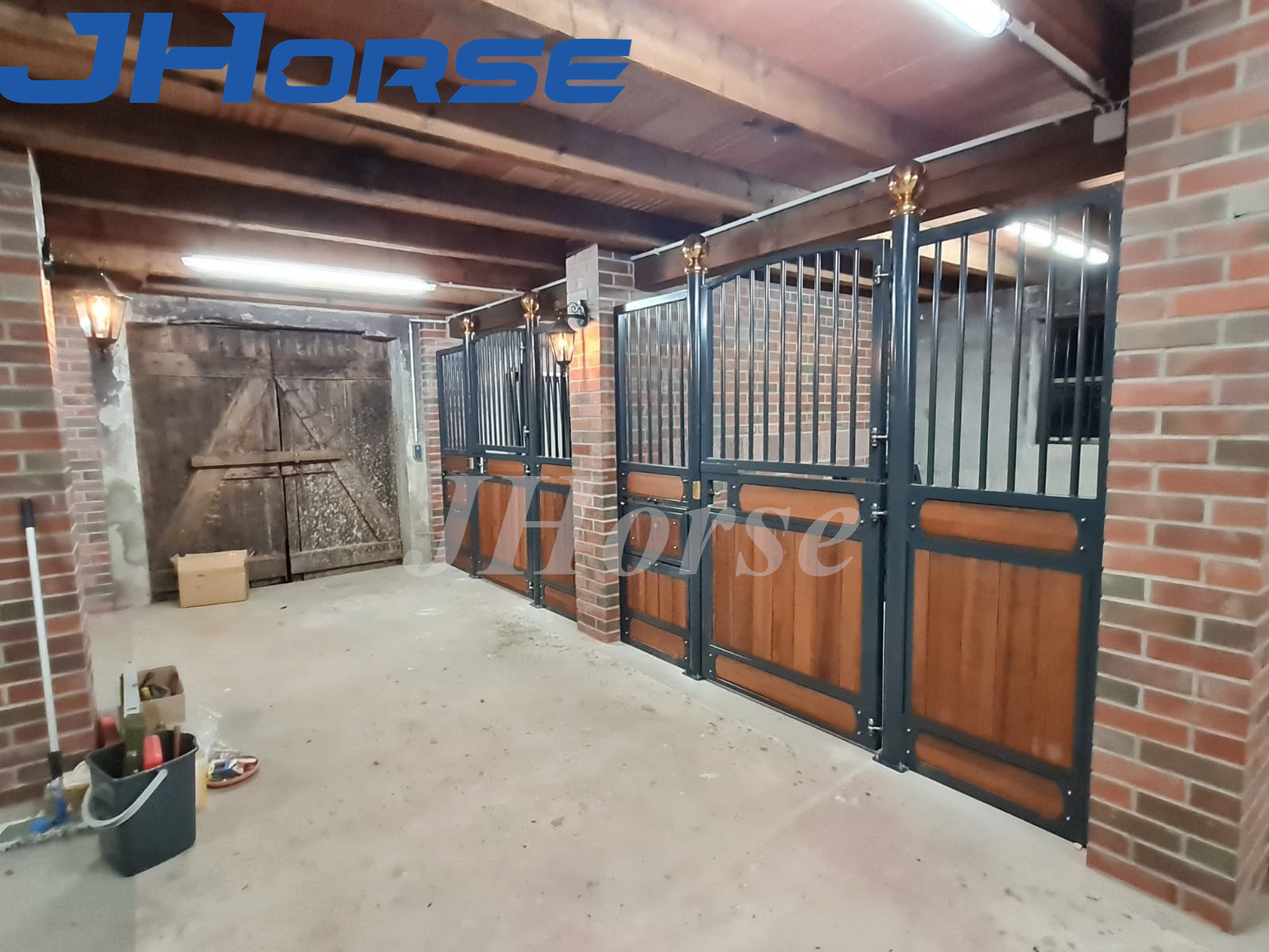 Europe Style Priefert Stall Fronts Customized Size Infill Bamboo