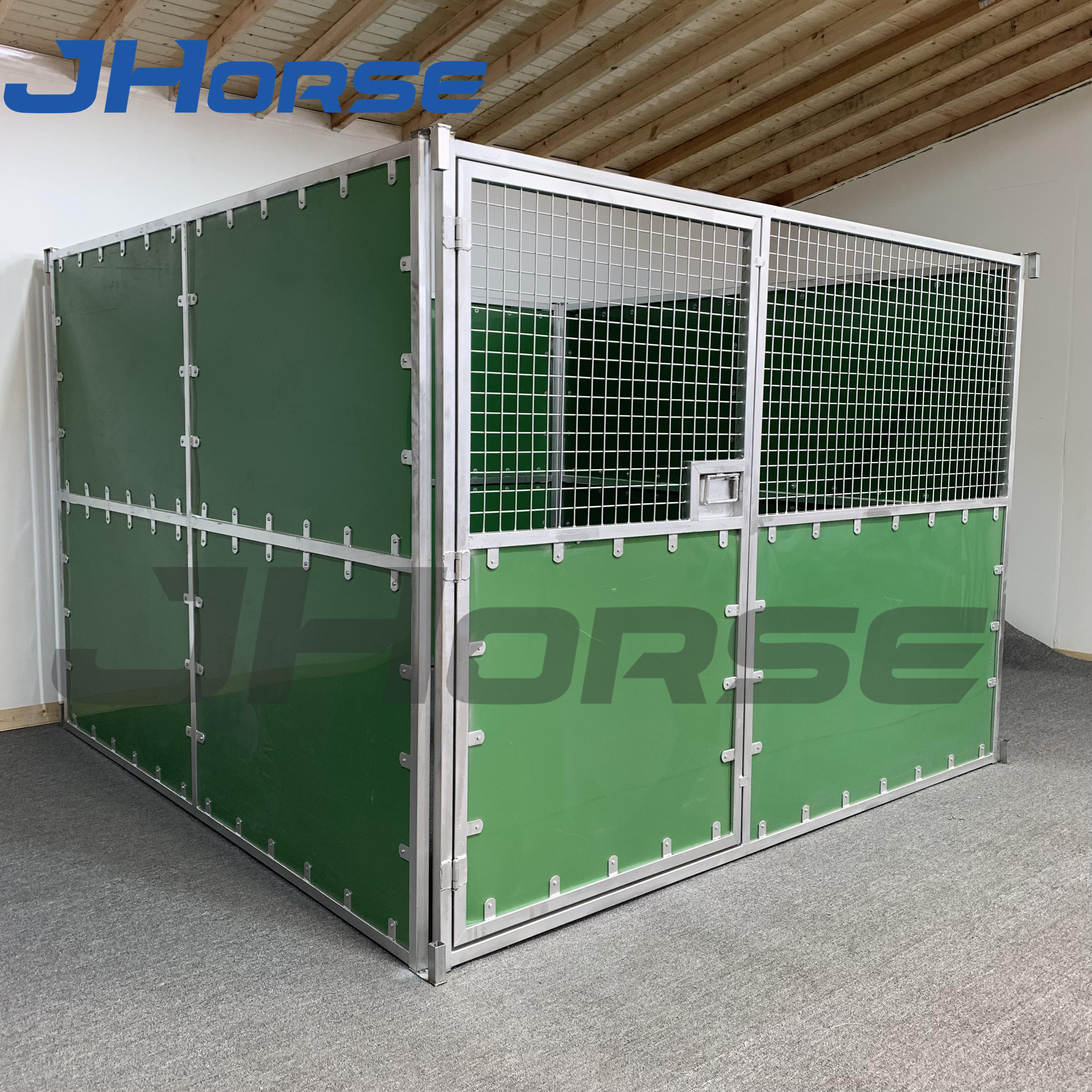 Portable PVC Horse Stables - 12ft Temporary Galvanized Steel