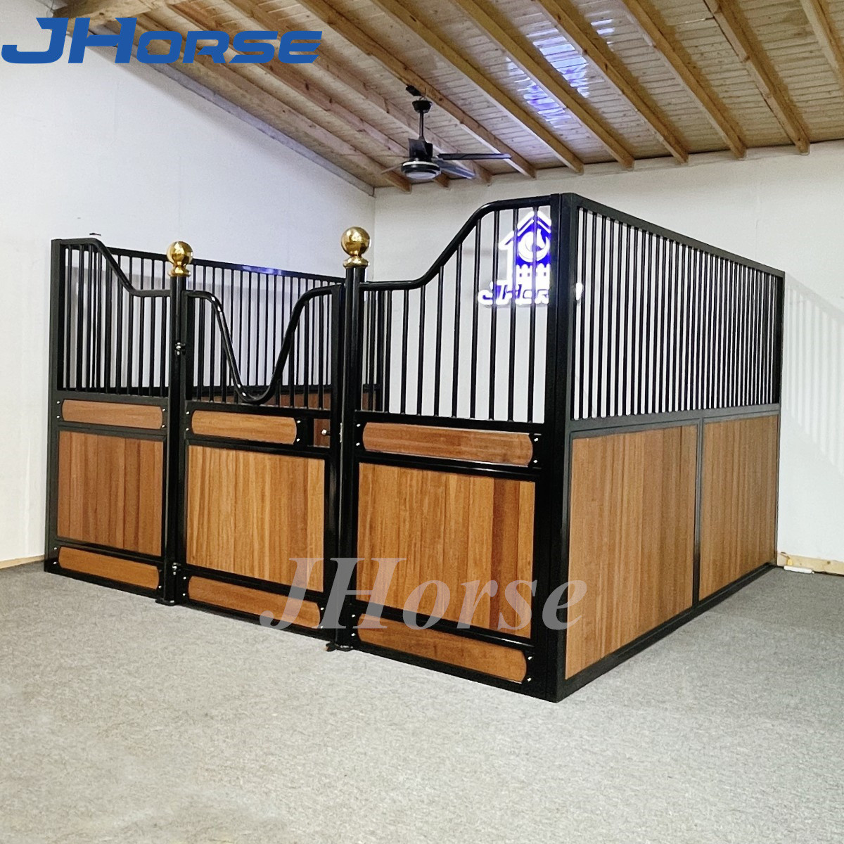 Galvanized 10 Foot Horse Stall Fronts With Swing Door