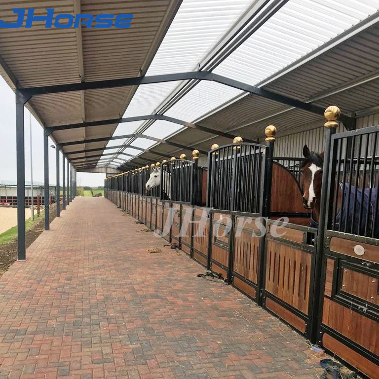 Pine Filling Metal Stall Fronts Powder Coated