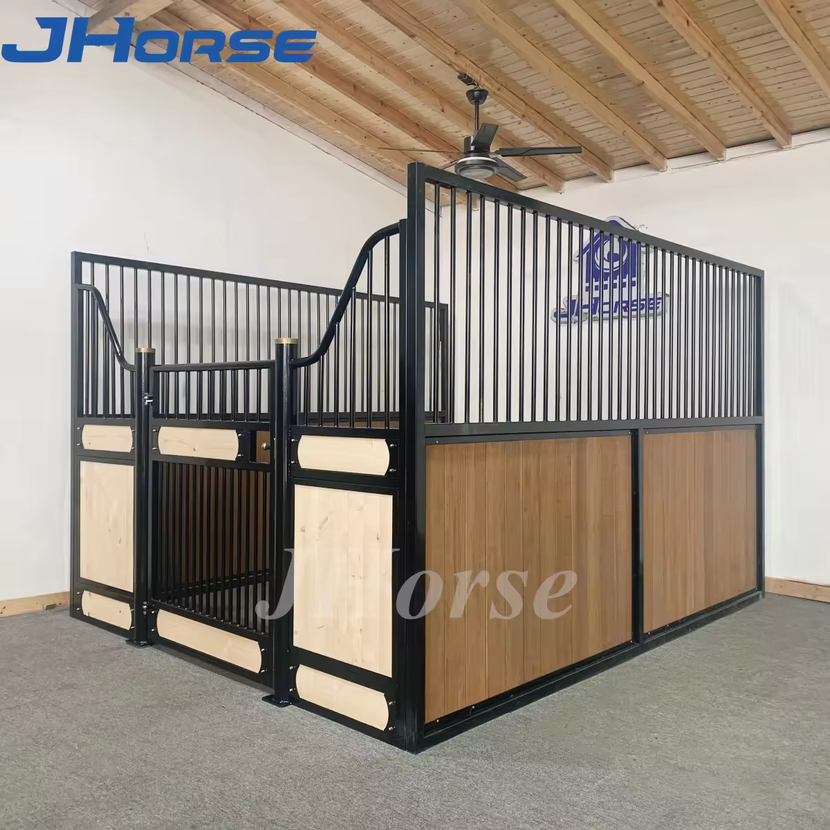 Custom Horse Stall Fronts - Durable Pine Wood & Steel Panels