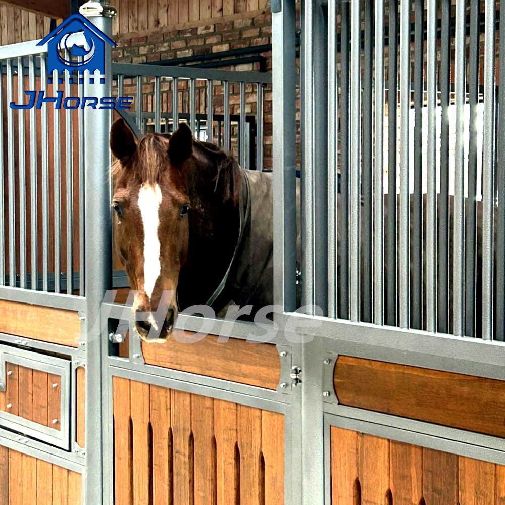 European Horse Stall Fronts - Steel & Wood Panels