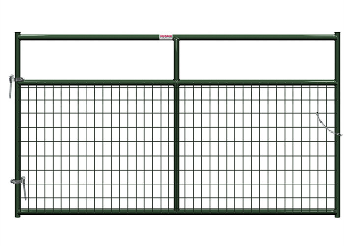 Welded Wire Horse Corral Panels With Farm Gates 14 / 16 Gauge Tube