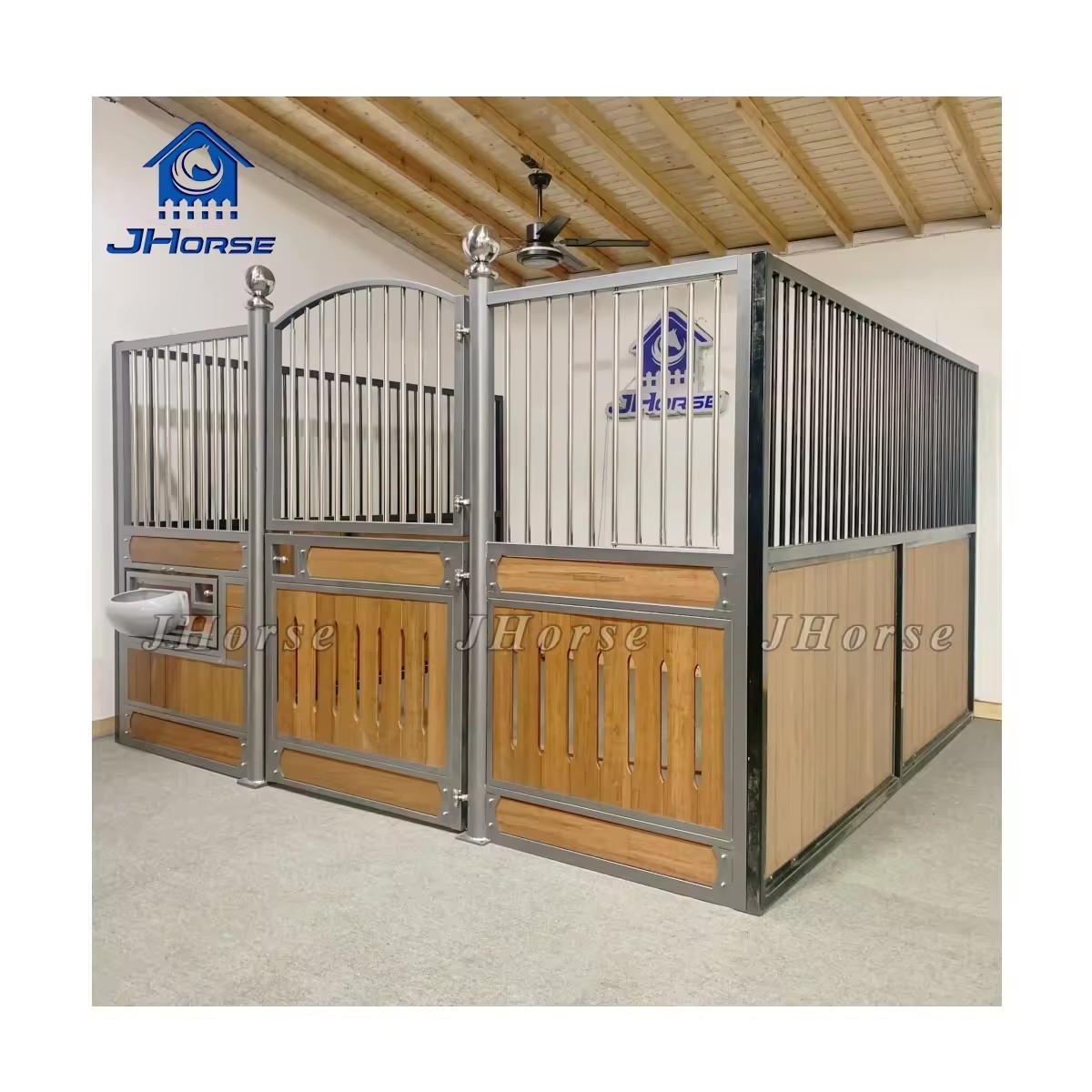 Durable Horse Stall Panels with Swing/Sliding Doors for Farms