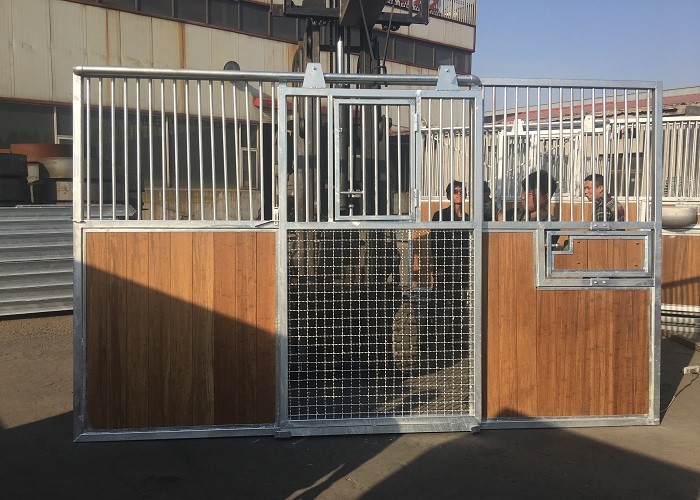 Fabricated Pre Built Horse Stall Fronts High Strength Structural Steel ...