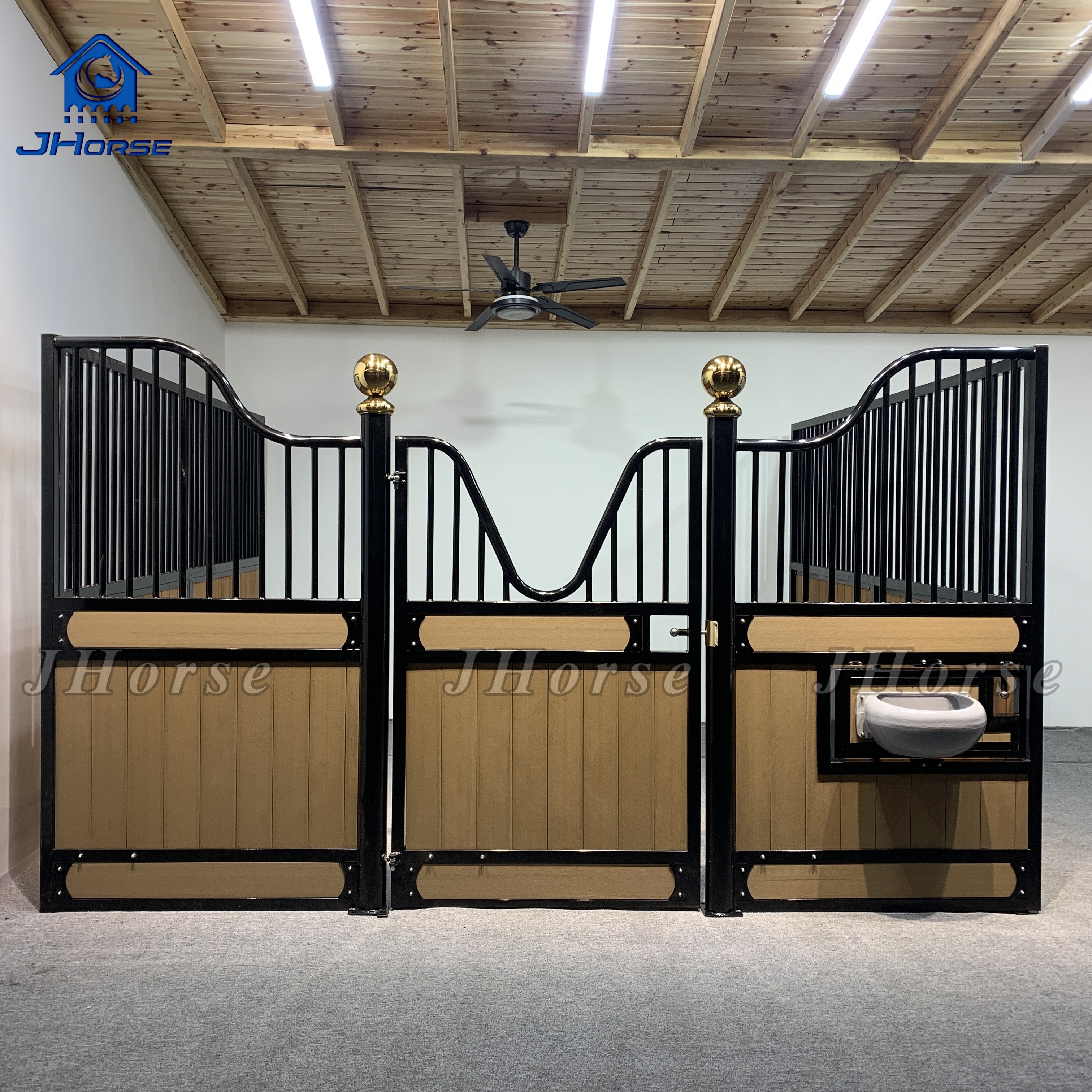 Affordable Equestrian 12ft Horse Stable With Hot Dipping Galvanized ...
