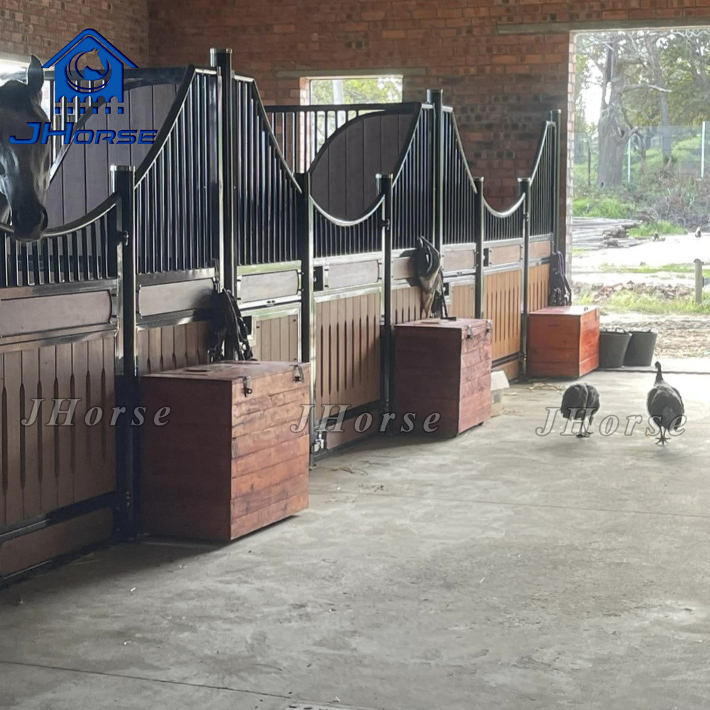 Customized Horse Stall Fronts Steel Bamboo Galvanized Surface Treatment