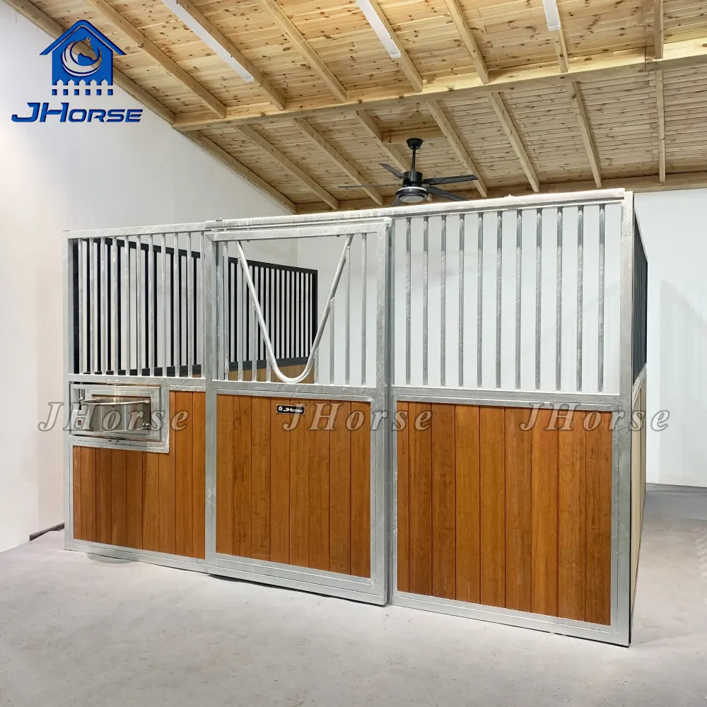 Carbonized Bamboo Horse Stall Boards - Customizable Stable Equipment