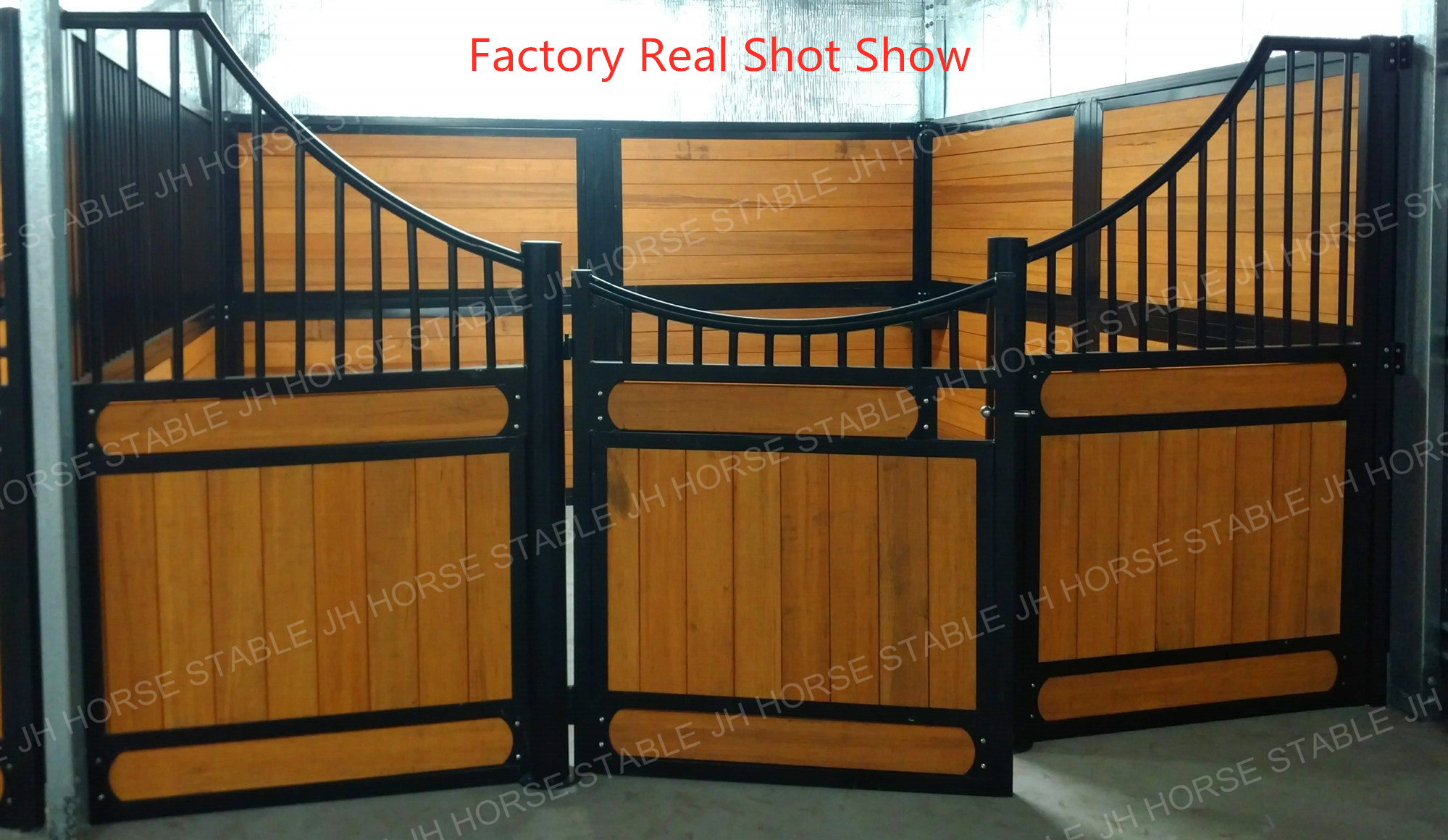 50x50mm Hdpe Board Horse Stable Partitions With Bamboo Equine Stall Plank