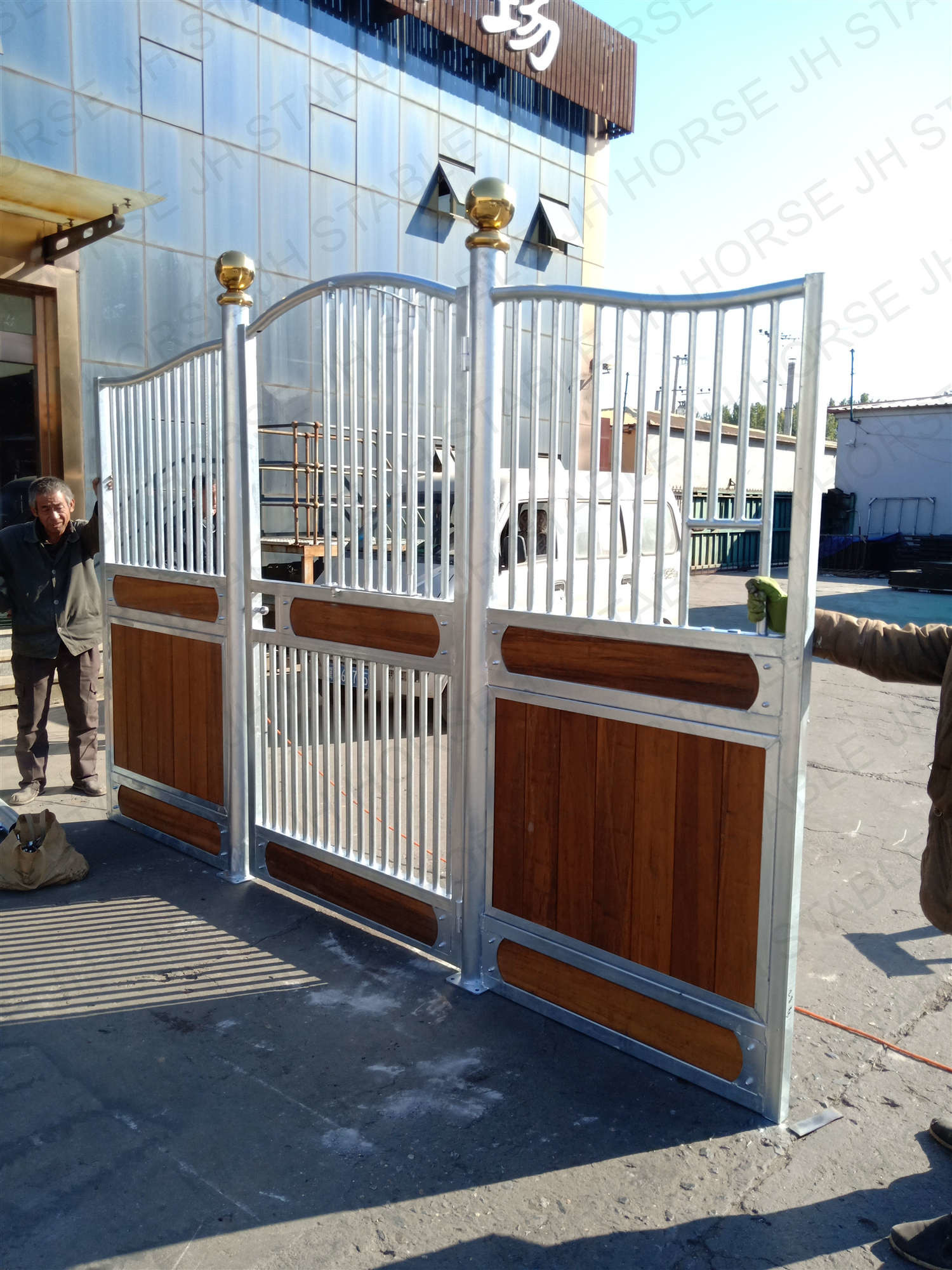 Portable Horse Stable Box Front Door Prefabricated Building Material
