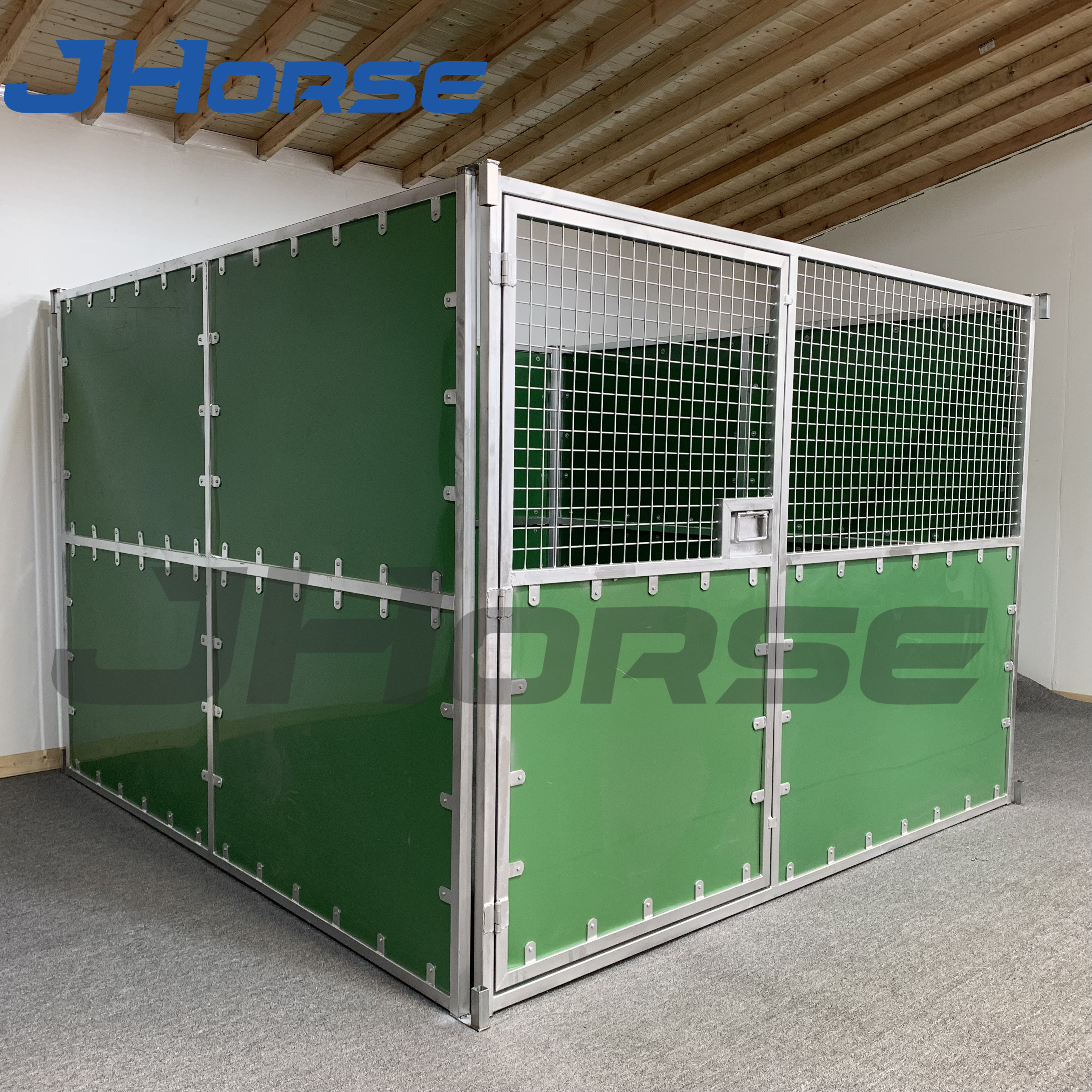 HDPE Galvanized Frame Movable Horse Stables 14ft