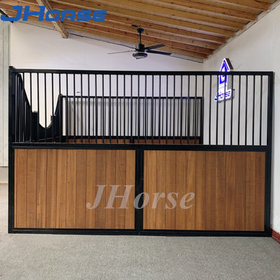 Steel Structure Portable Bamboo Horse Stable Box Stall Fronts Prefab 3.6m