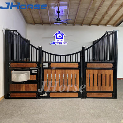 Steel Structure Portable Bamboo Horse Stable Box Stall Fronts Prefab 3.6m