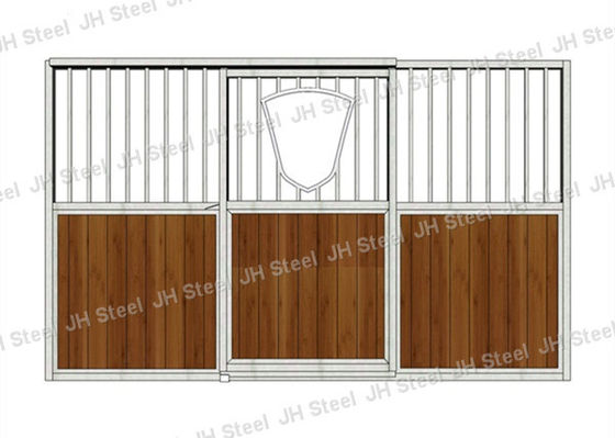 Sliding Door And Swivel Feeder Priefert Horse Stall Front Custom Size
