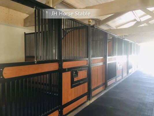 Sliding Door And Swivel Feeder Priefert Horse Stall Front Custom Size